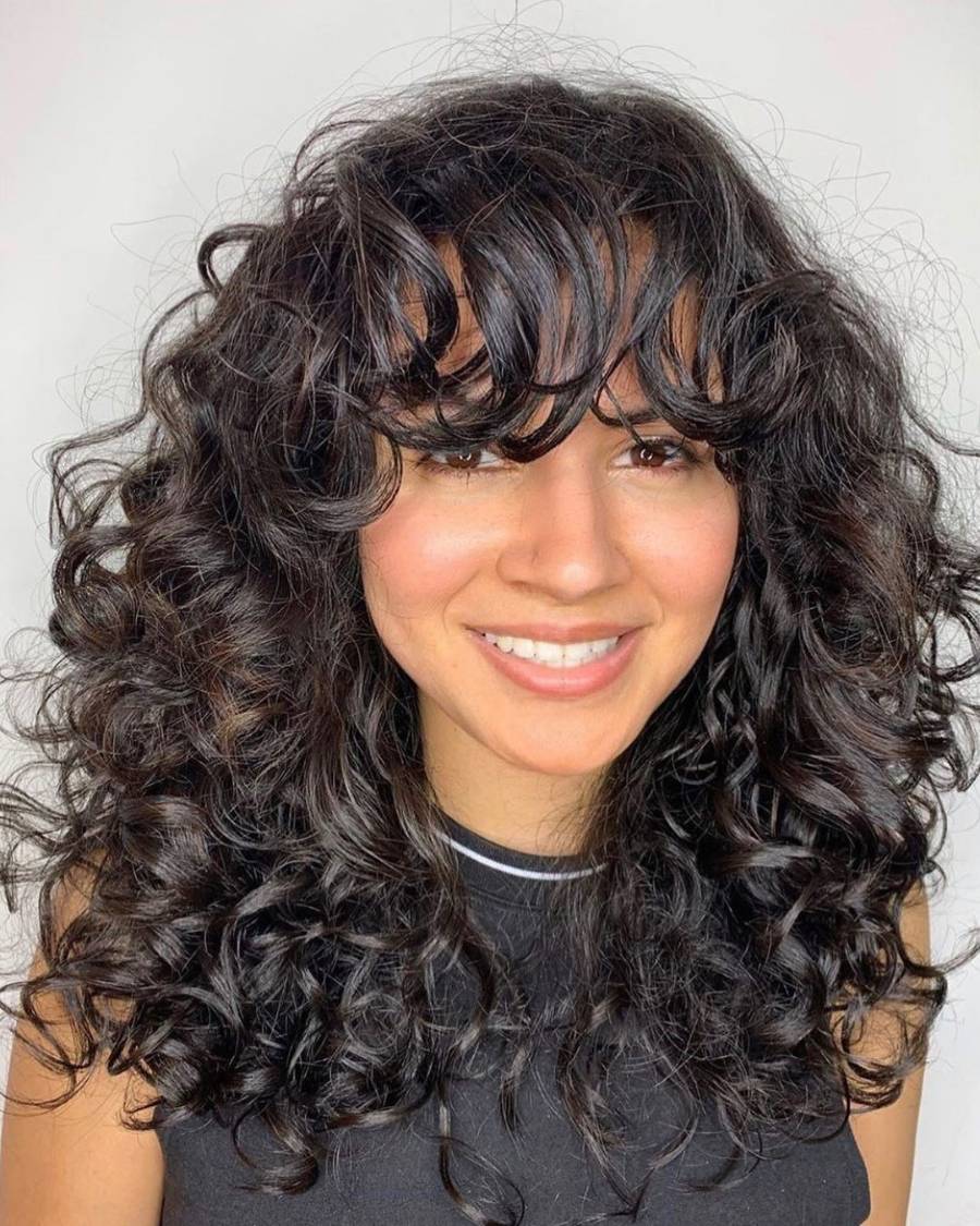 11 Short Curly Hair With Bangs Ideas You'll Love