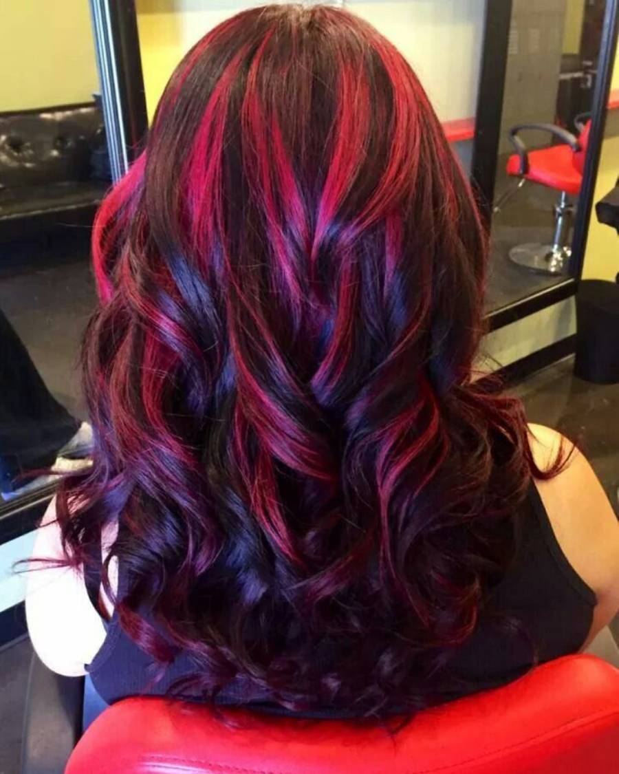 22 Must-Try Red Highlight Ideas for Black Hair