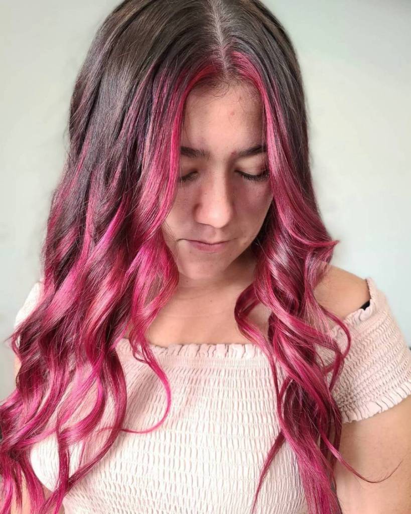 15 Eye-Catching Dark Pink Hair Ideas