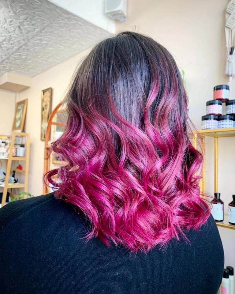 15 Eye-Catching Dark Pink Hair Ideas