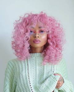 15 Pink Curly Hair Styles to Flaunt This Season
