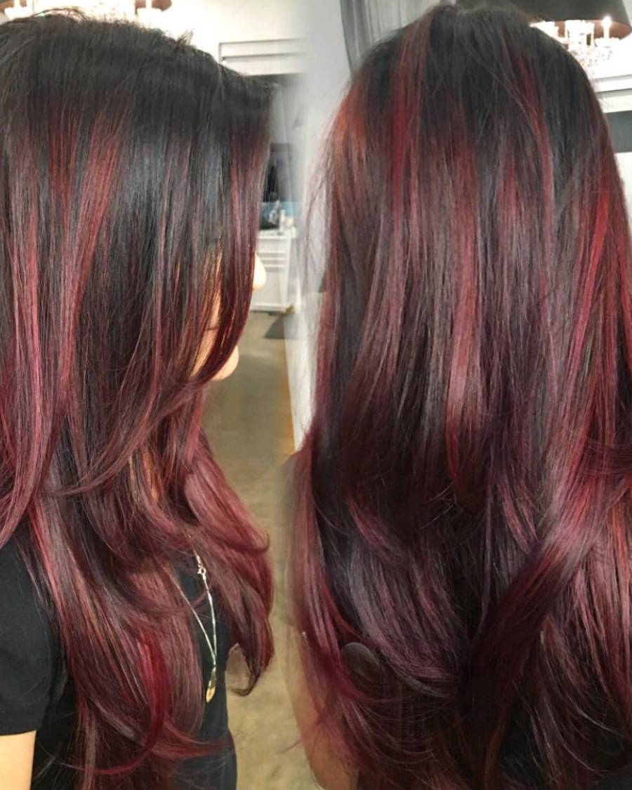 22 Must-Try Red Highlight Ideas for Black Hair