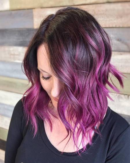 15 Eye-Catching Dark Pink Hair Ideas